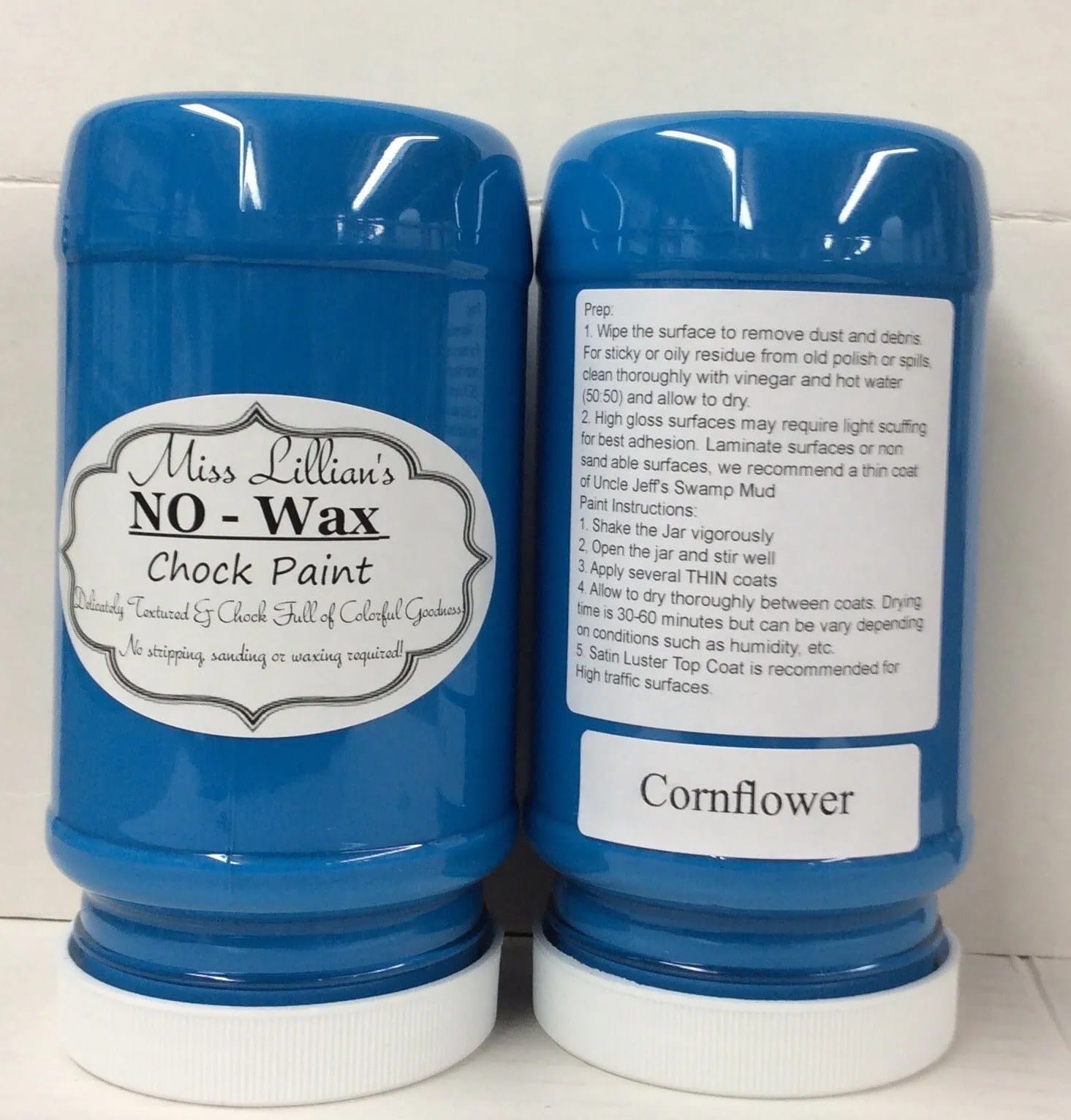 Miss Lillian's NO WAX Chock Paint - Cornflower – Tanglewood Works