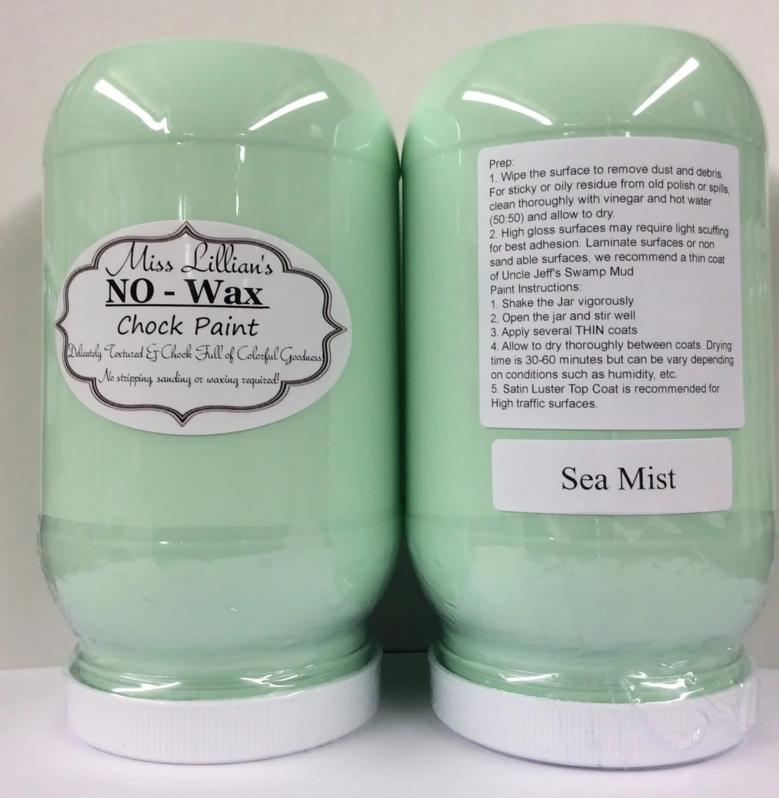 Miss Lillian's NO WAX Chock Paint - Sea Mist – Tanglewood Works