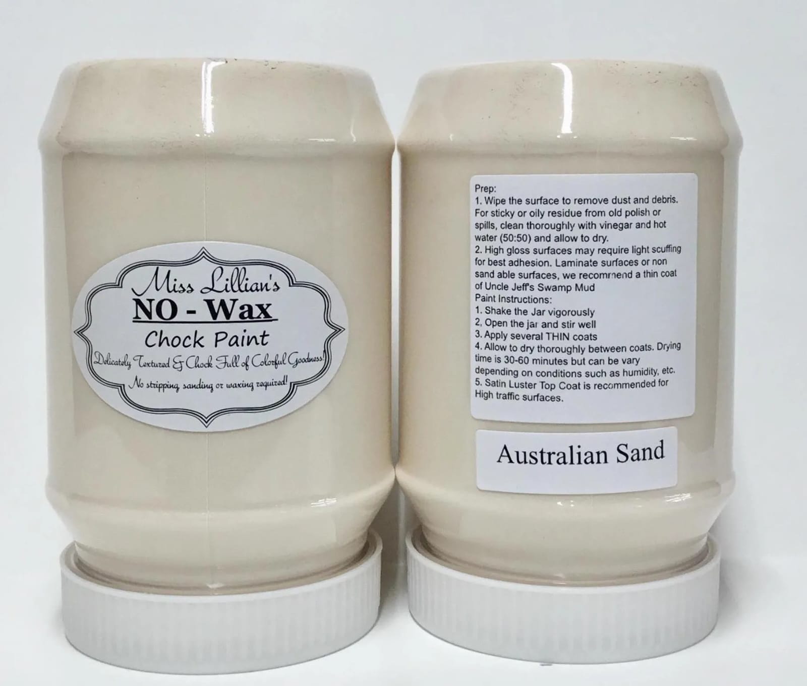 Miss Lillian's NO WAX Chock Paint - Australian Sand – Tanglewood Works