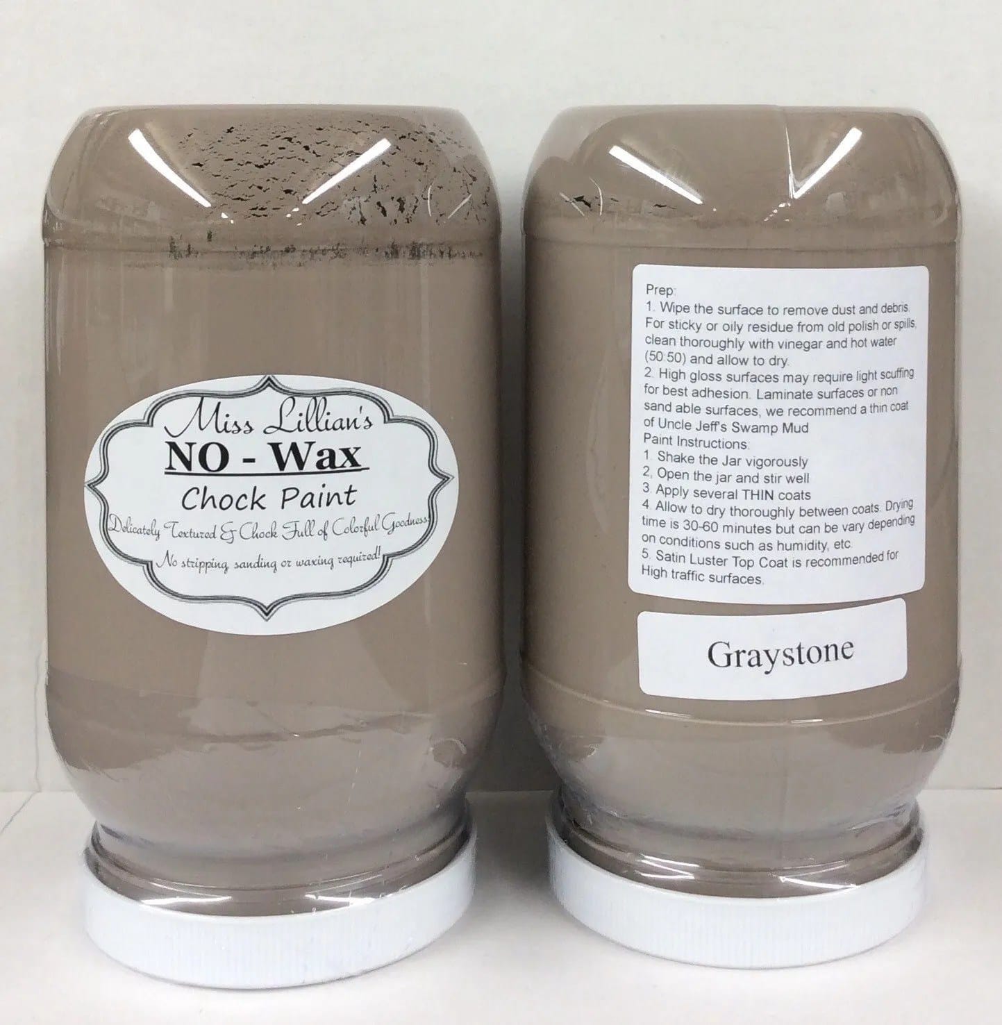 Miss Lillian's NO WAX Chock Paint - Graystone – Tanglewood Works