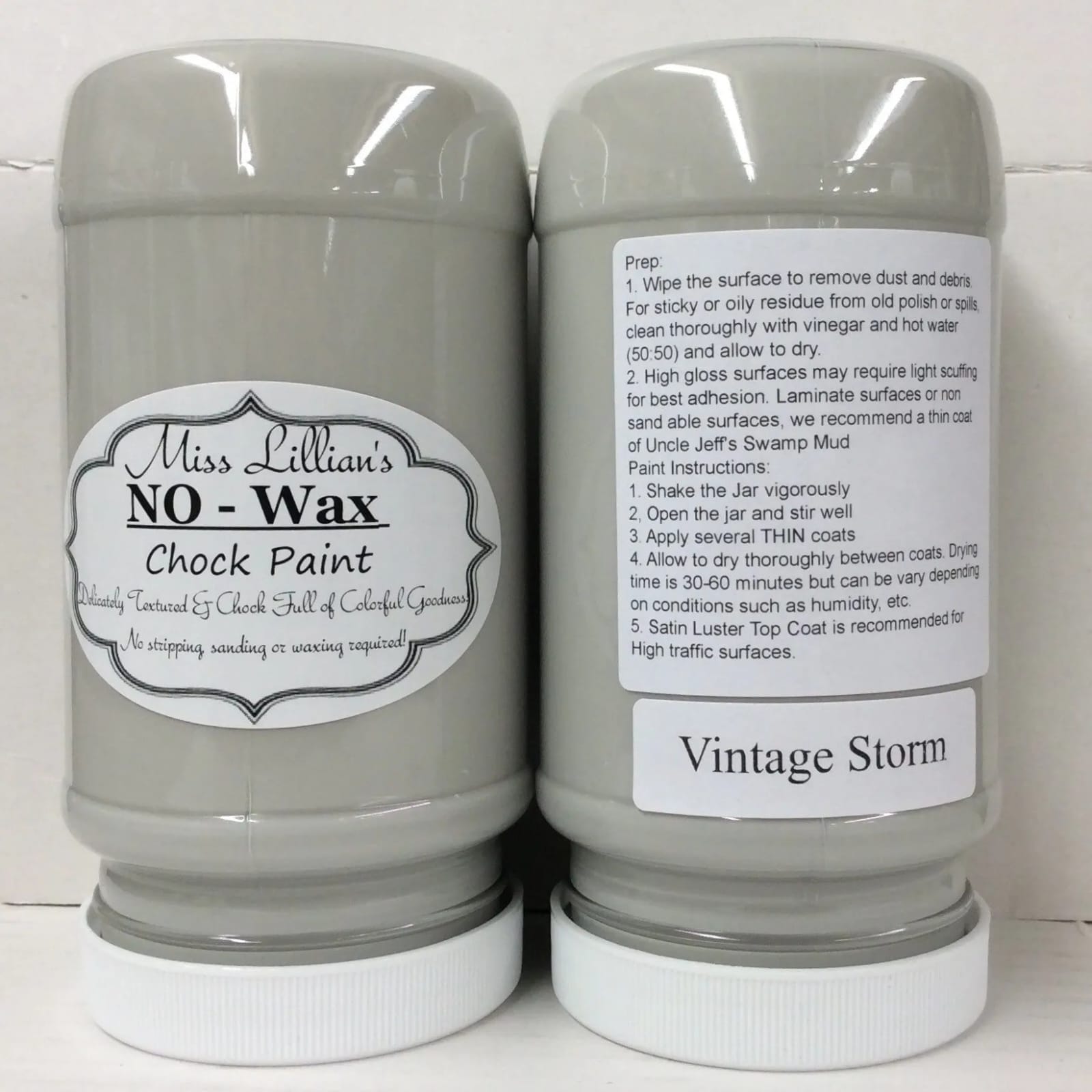 Miss Lillian's NO WAX Chock Paint - Vintage Storm – Tanglewood Works