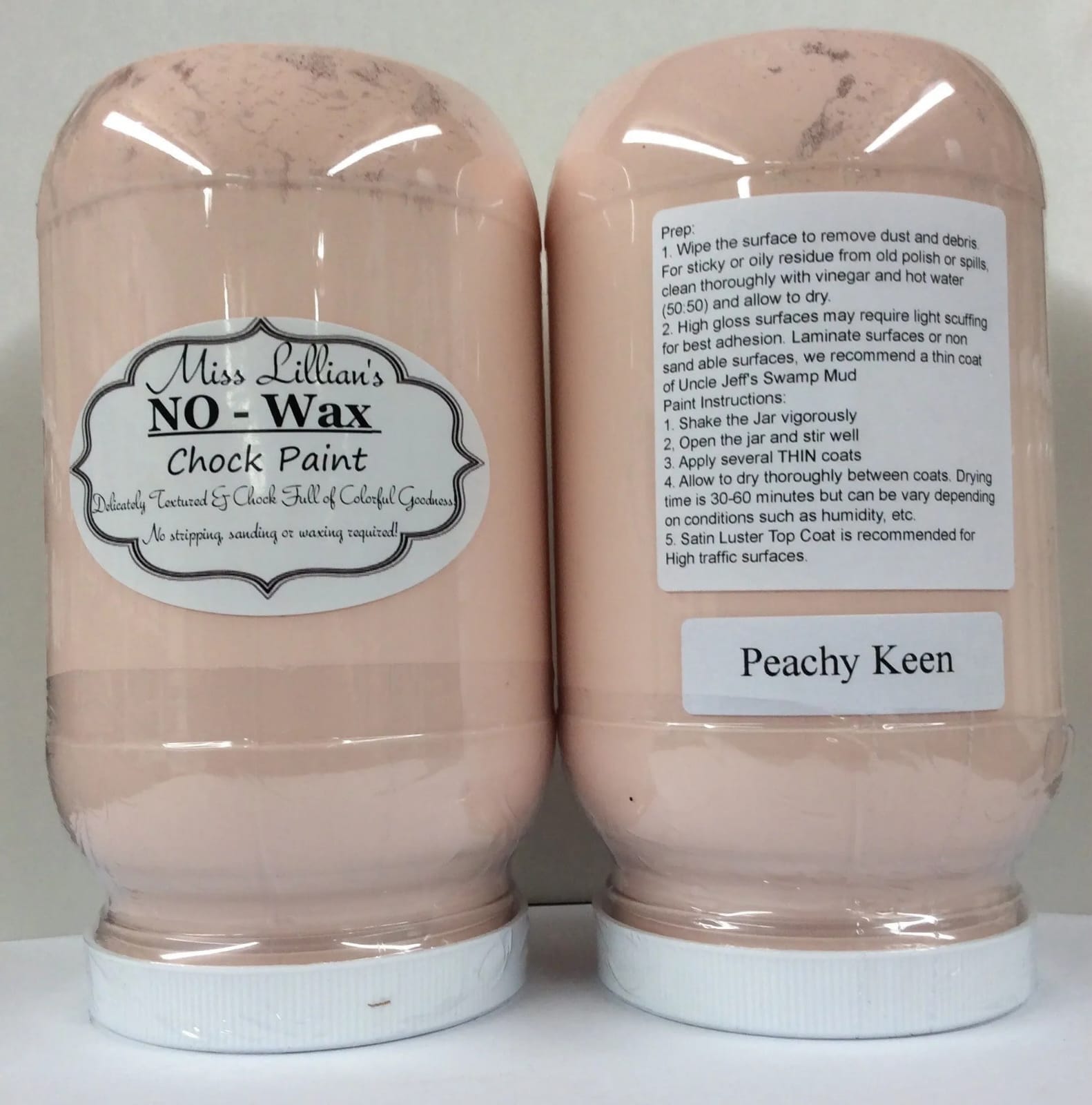 Miss Lillian's NO WAX Chock Paint - Peachy Keen – Tanglewood Works