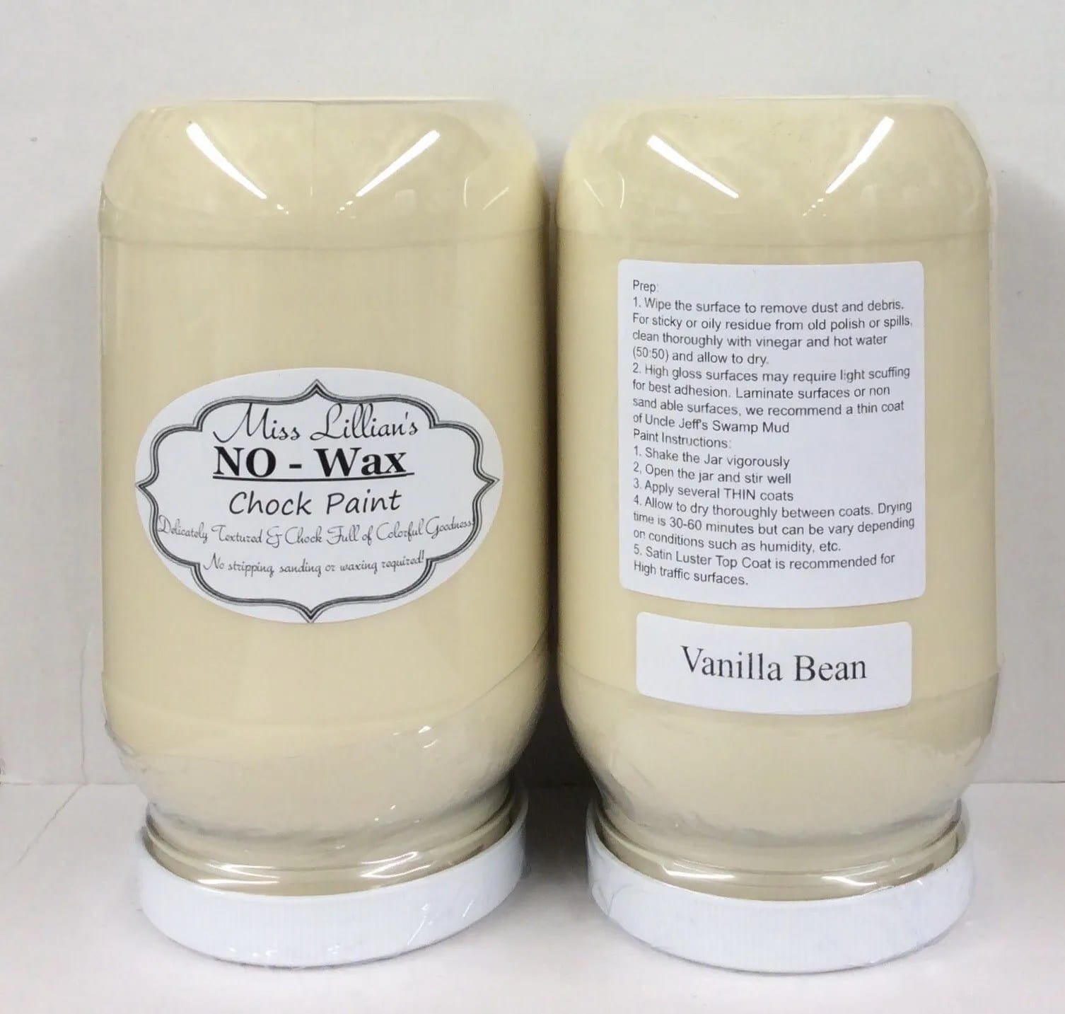 Miss Lillian's NO WAX Chock Paint - Vanilla Bean – Tanglewood Works