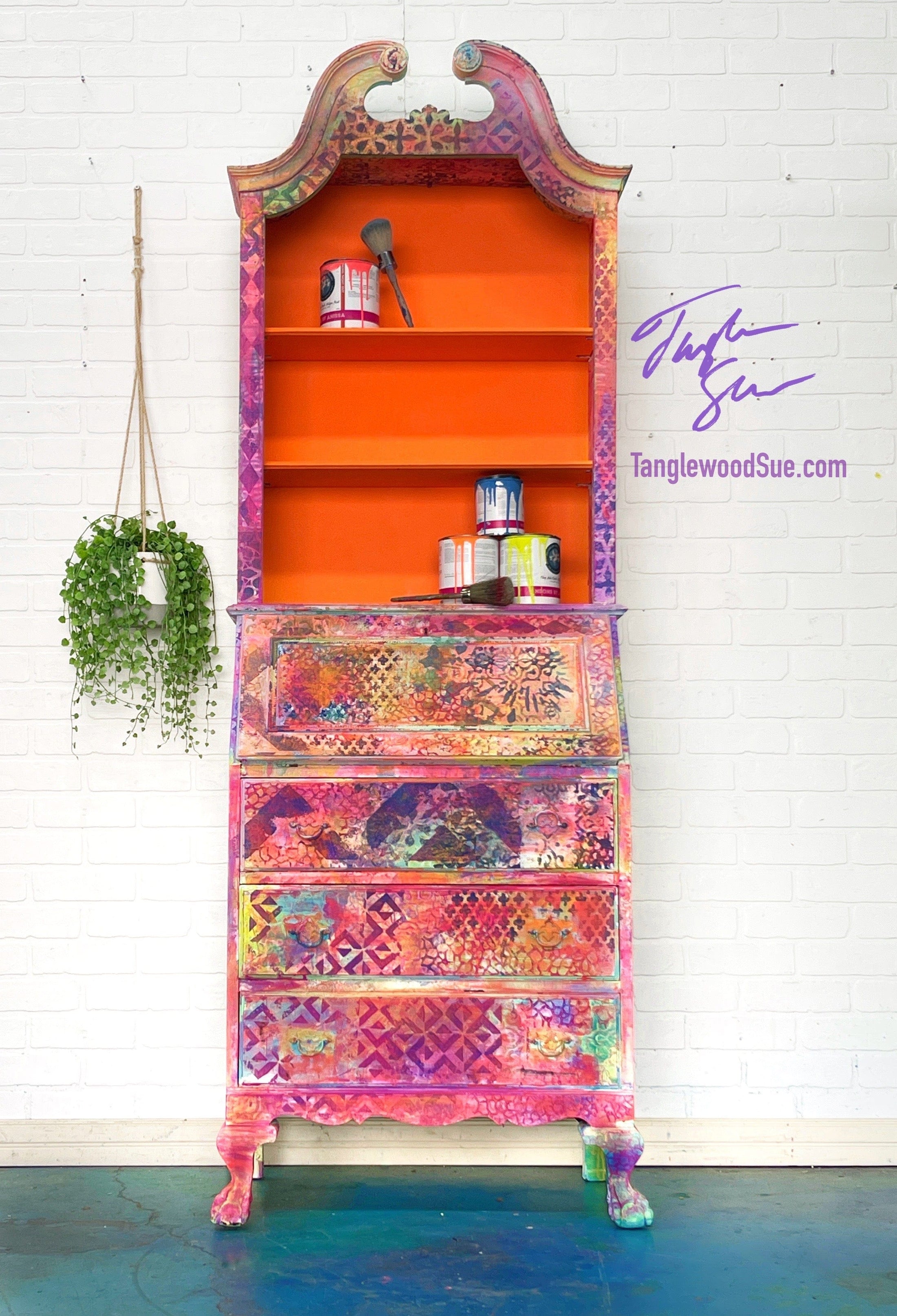 Neon Graffiti Tall Desk – Tanglewood Works