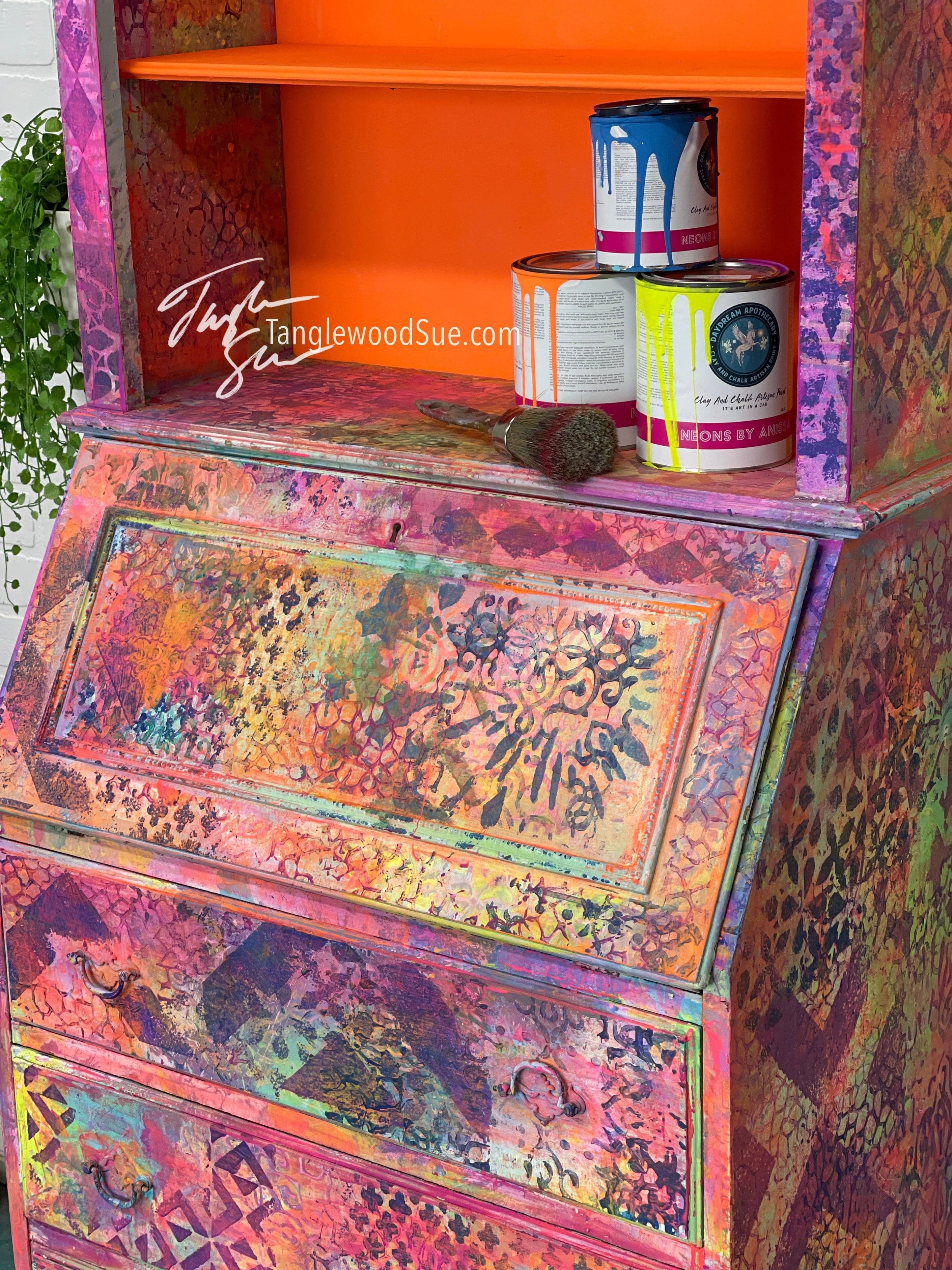 Neon Graffiti Tall Desk – Tanglewood Works