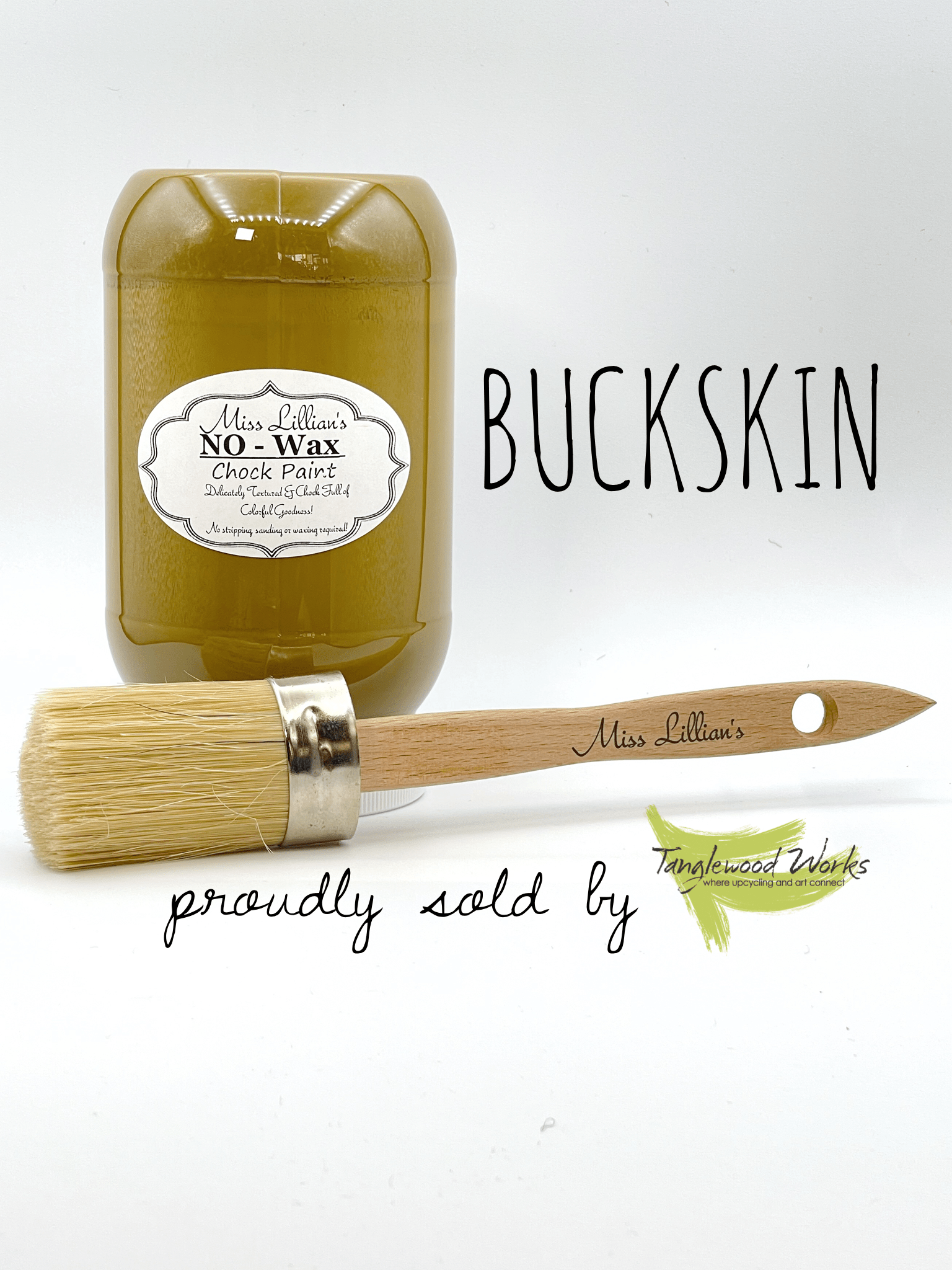 Miss Lillian's NO WAX Chock Paint - Buckskin – Tanglewood Works