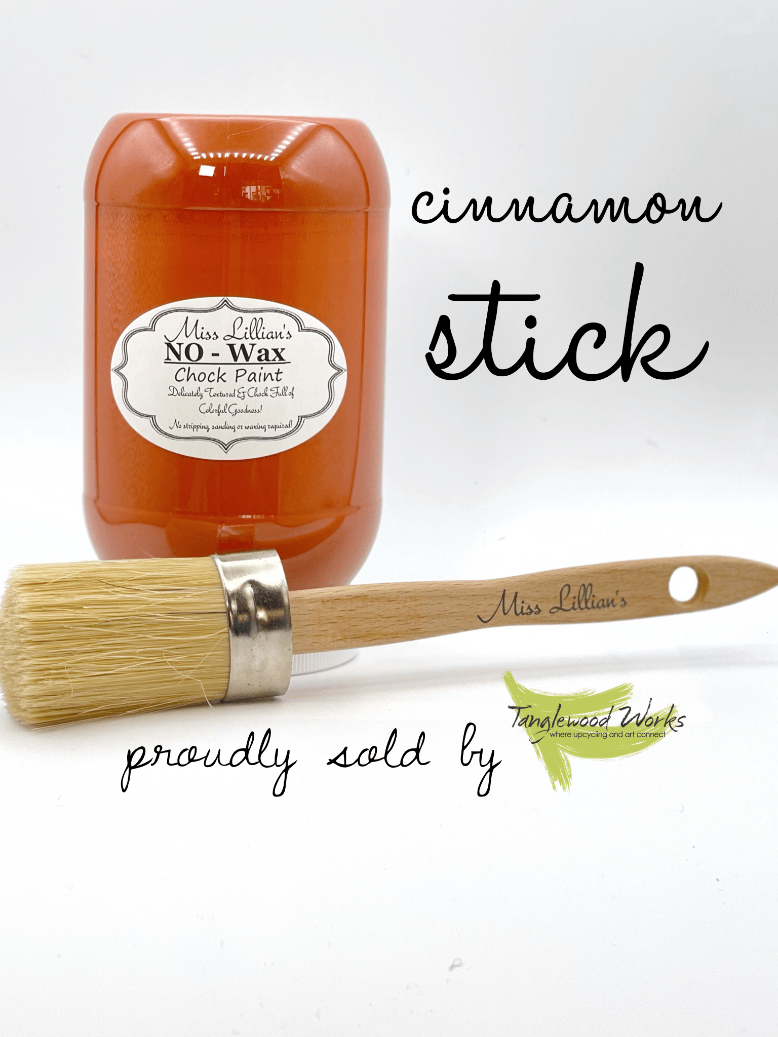 Miss Lillian's NO WAX Chock Paint - Cinnamon Stick – Tanglewood Works
