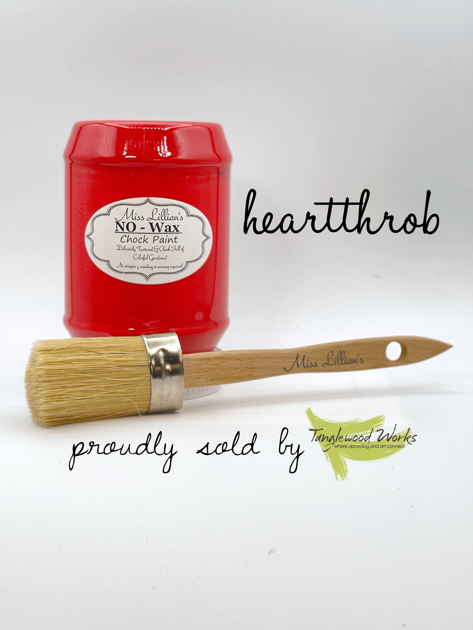 Miss Lillian's NO WAX Chock Paint - Heartthrob – Tanglewood Works